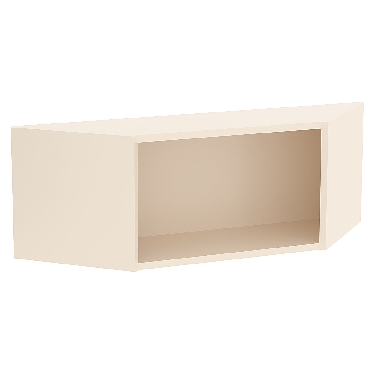 Антресоль угловая Эконом №5 (торец 300мм), Крем Вайс. Производитель товара - компания ТОБ.