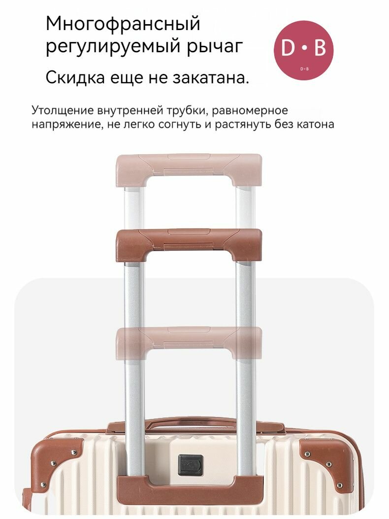 Чехол для чемодана , размер M+, серебристо-серый — фото 1