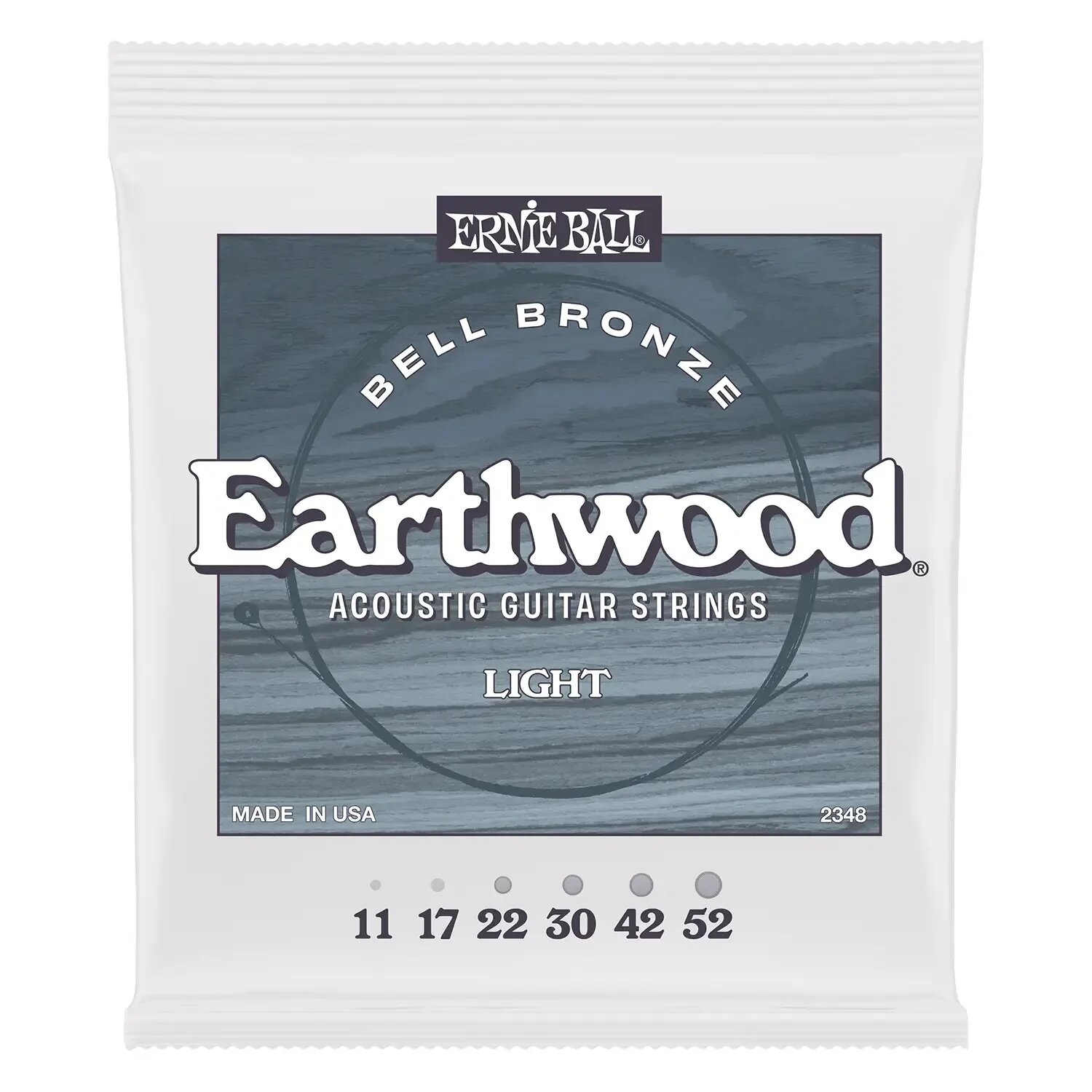 Струны для акустической гитары Ernie Ball 2348 John Mayer Earthwood Bell Bronze Light 11-52