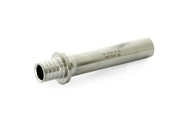 Муфта-вставка с переходом на аксиальное соединение 15 х 16 (2.2), нержавеющая сталь UNI-FITT