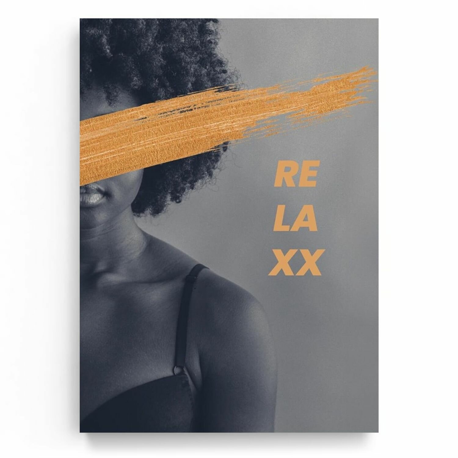 Картина на стену для интерьера - "Негритянка, девушка, африканский шарм", 30х40 см.