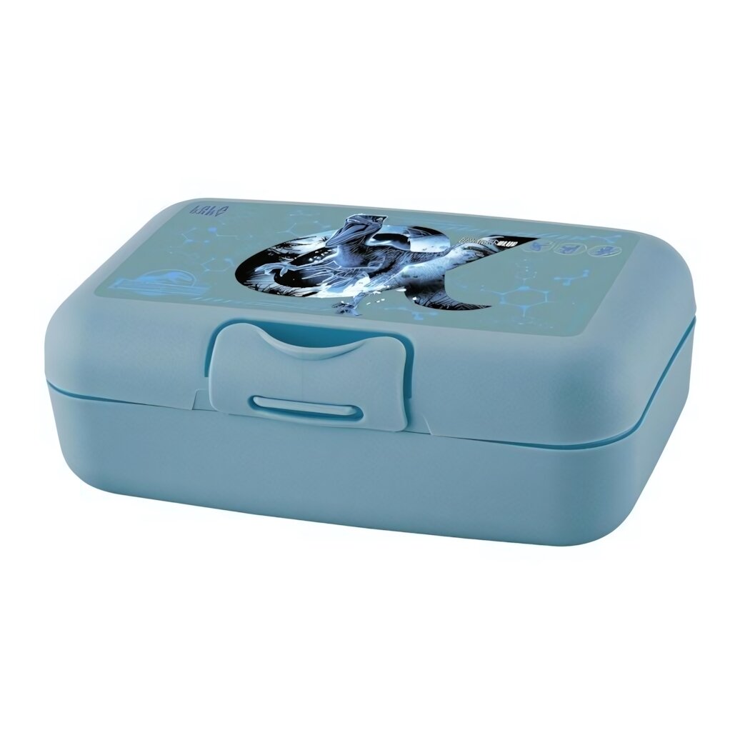Ланч-бокс "Lalababy Jurassic World" 700мл, джинсовый, светится в темноте