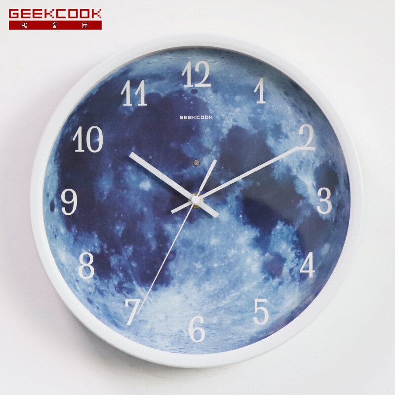 Горячая продажа GeekCook: Часы Galaxy Yisu Blue Moon с LED-ночником и звуковым управлением