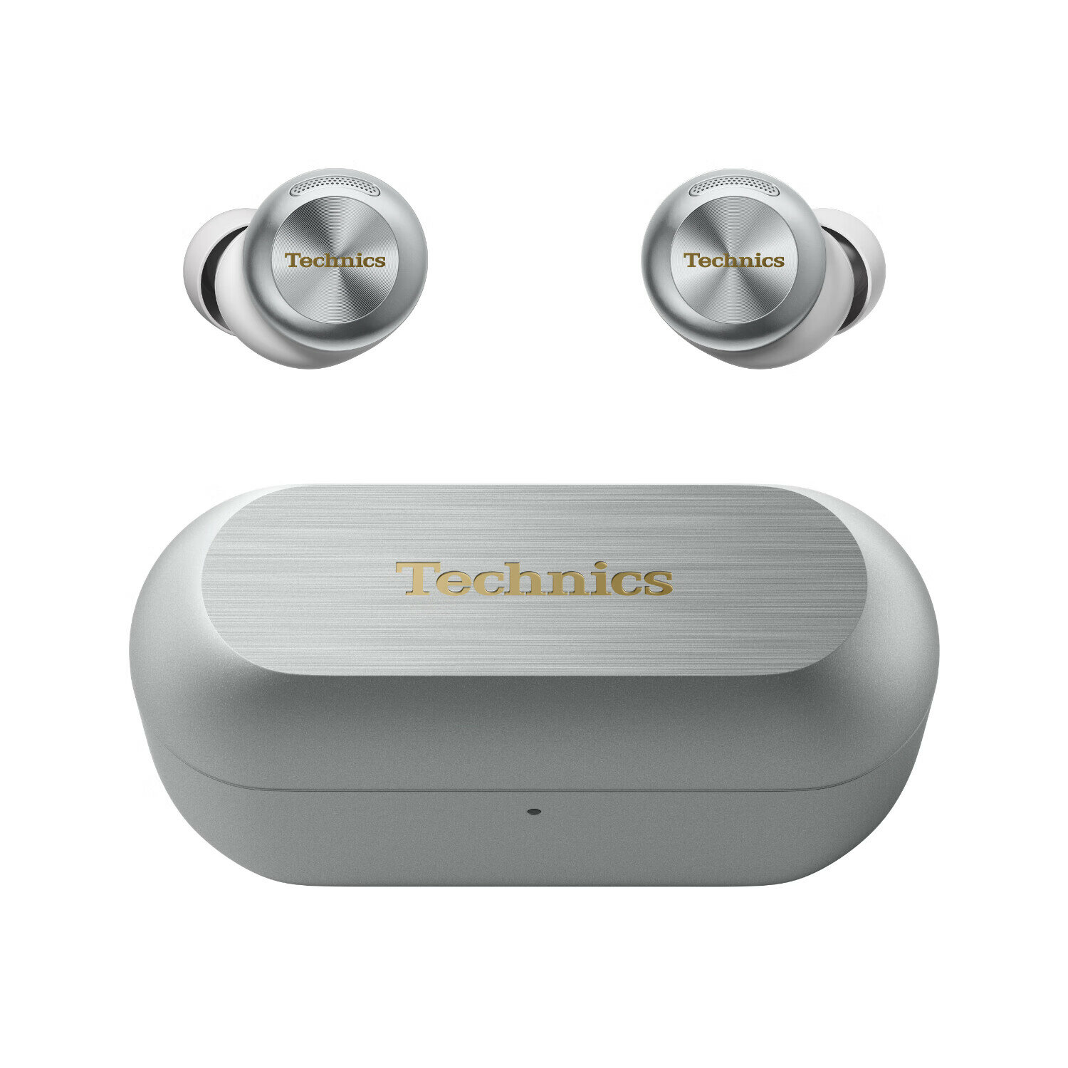 Technics EAH-AZ100 Black Vinyl Bean True Wireless Bluetooth Noise Cancelling Earphones In-ear Type Compatible with Huawei, Xiaomi, Apple and other smartphones Panasonic HiFi Earphones Silver