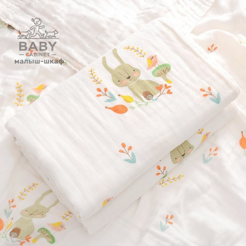 Полотенце-халат Детские Банное полотенце Марля 4слоя