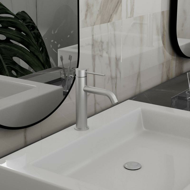 Vincea Смеситель для раковины City VBF-2C1BN однорычажный, сатин Vincea