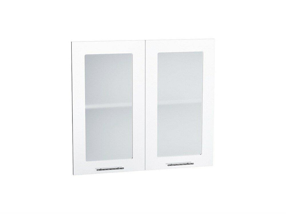 VVT Фасад Комплект фасадов Валерия-М со стеклом для каркаса Ф-55 В800 Белый глянец, МДФ/Стекло Белый глянец, 712*792*16