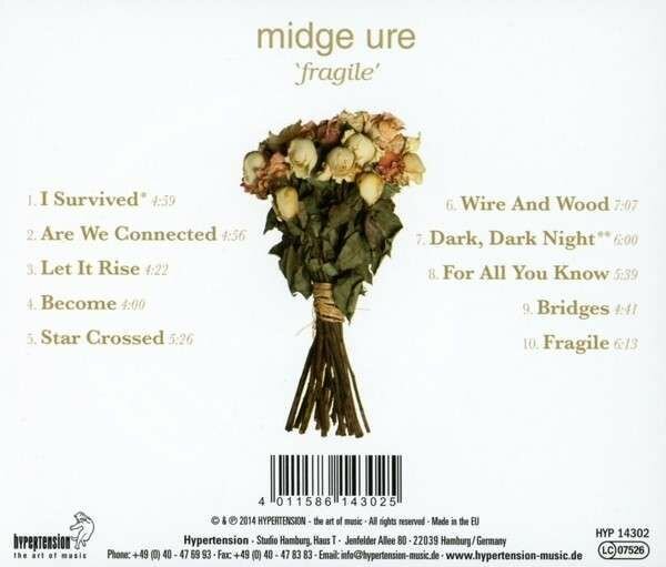 Диск Midge Ure: Fragile (1 CD) — фото 1