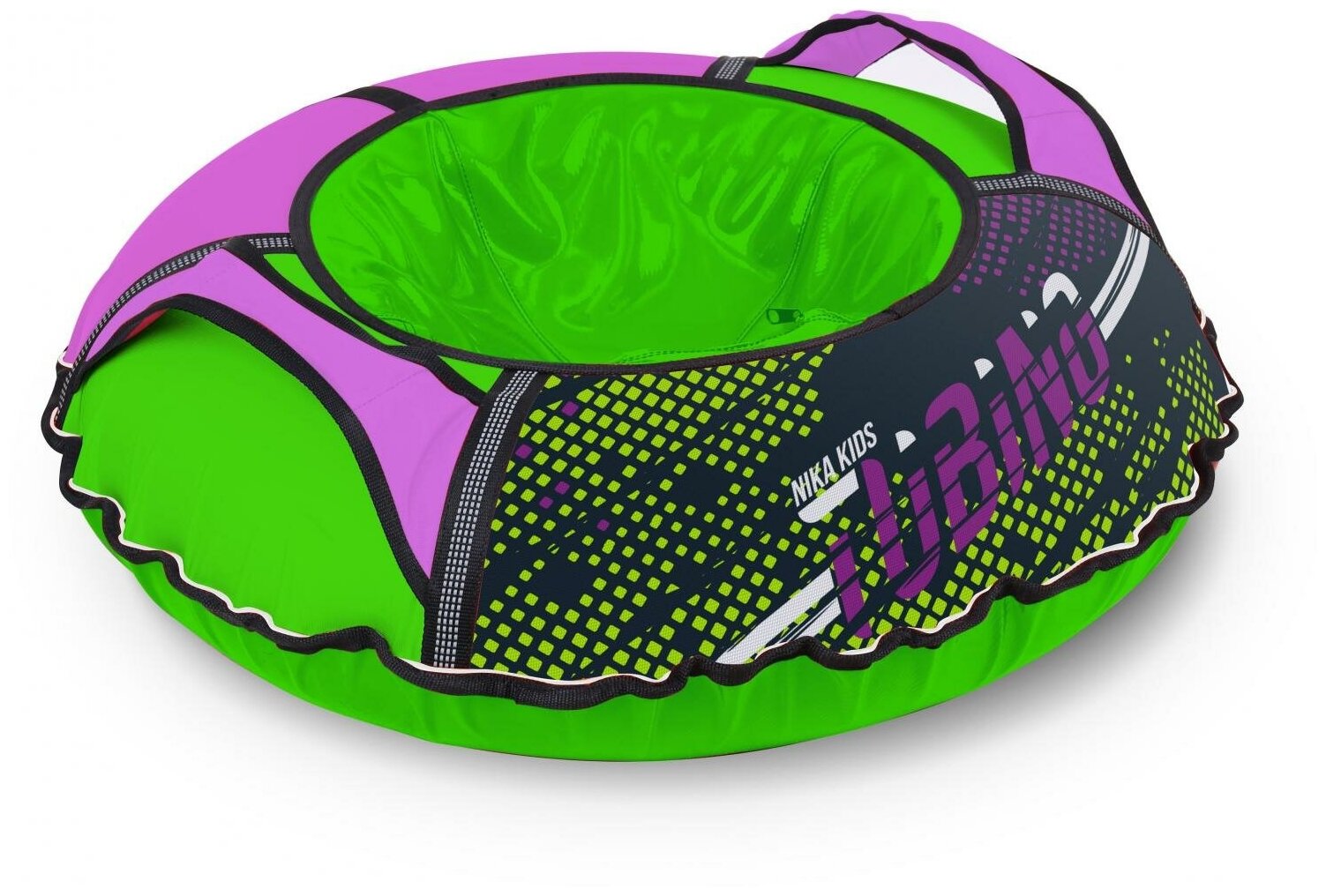 Тюбинг-ватрушка-санки надувные Nika NT-90/2 Neotube green