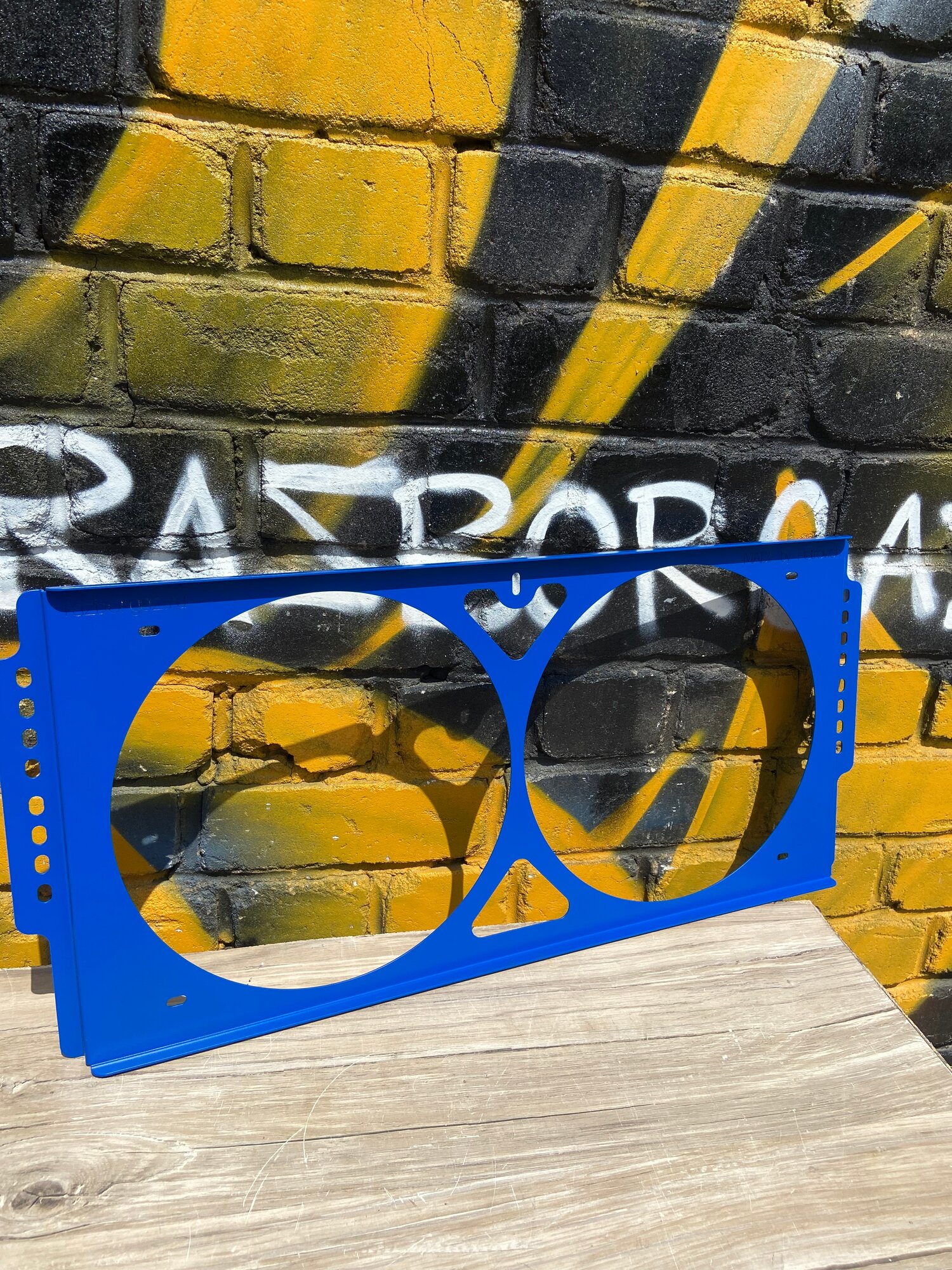 Диффузор для автомобиля ГАЗель Бизнес под «Нива» вентиляторы, синий