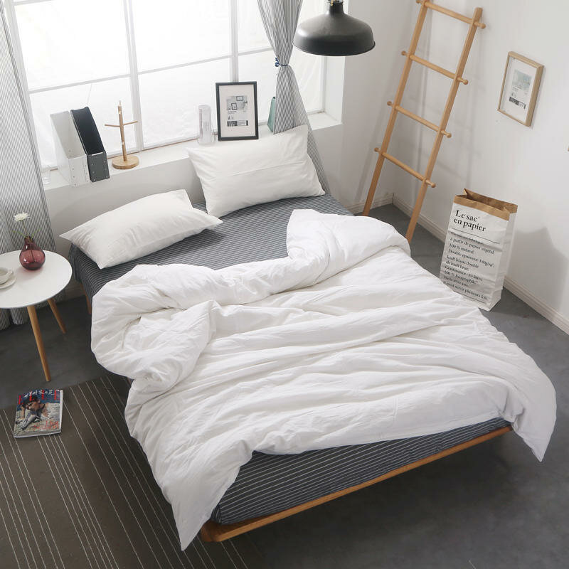 Комплект постельного белья, японский стиль, хлопок, 100%, 4 предмета