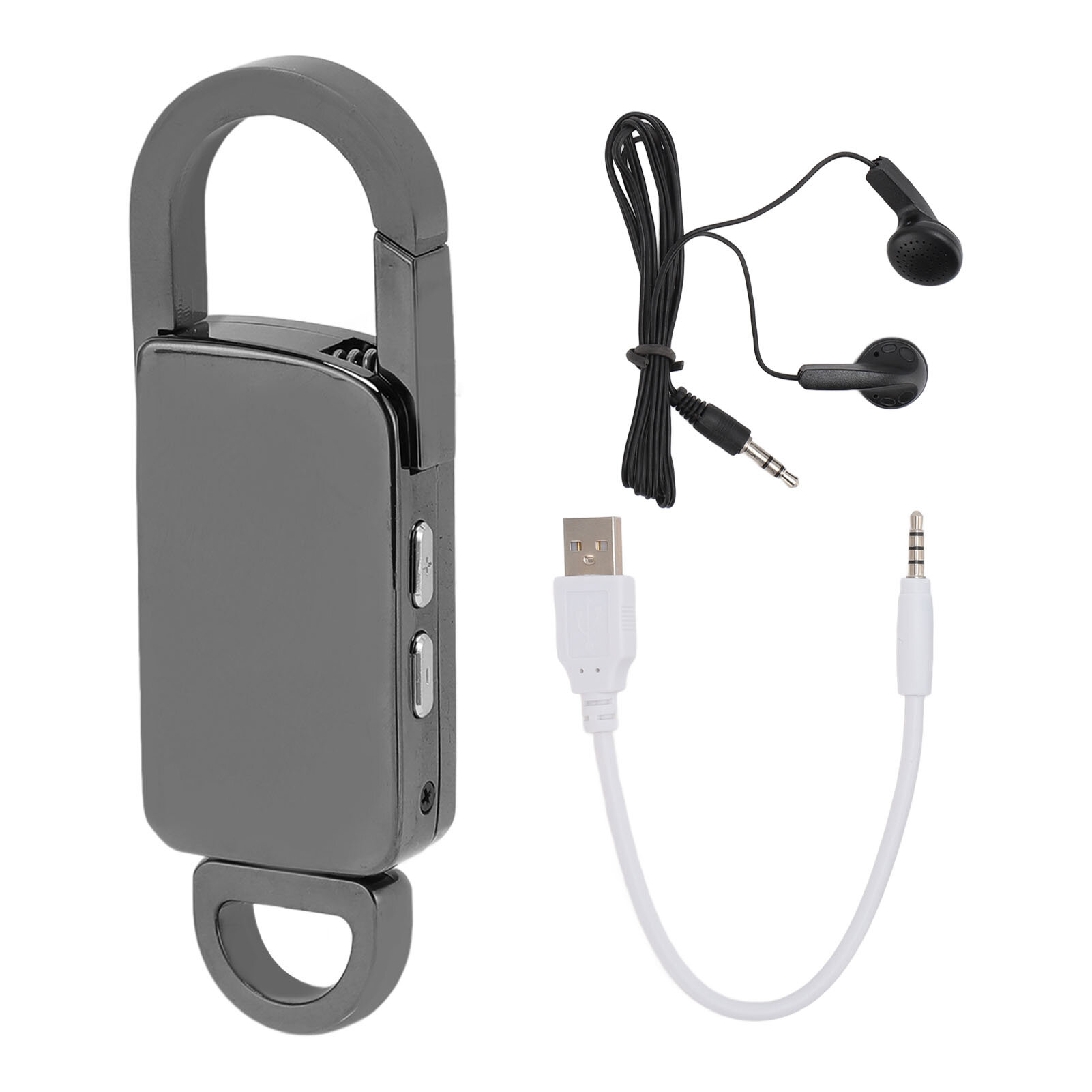 Брелок-диктофон с голосовым управлением, интеллектуальным микрофоном и шумоподавлением. Память 8 ГБ. Устройство для записи голоса для конференций и занятий.