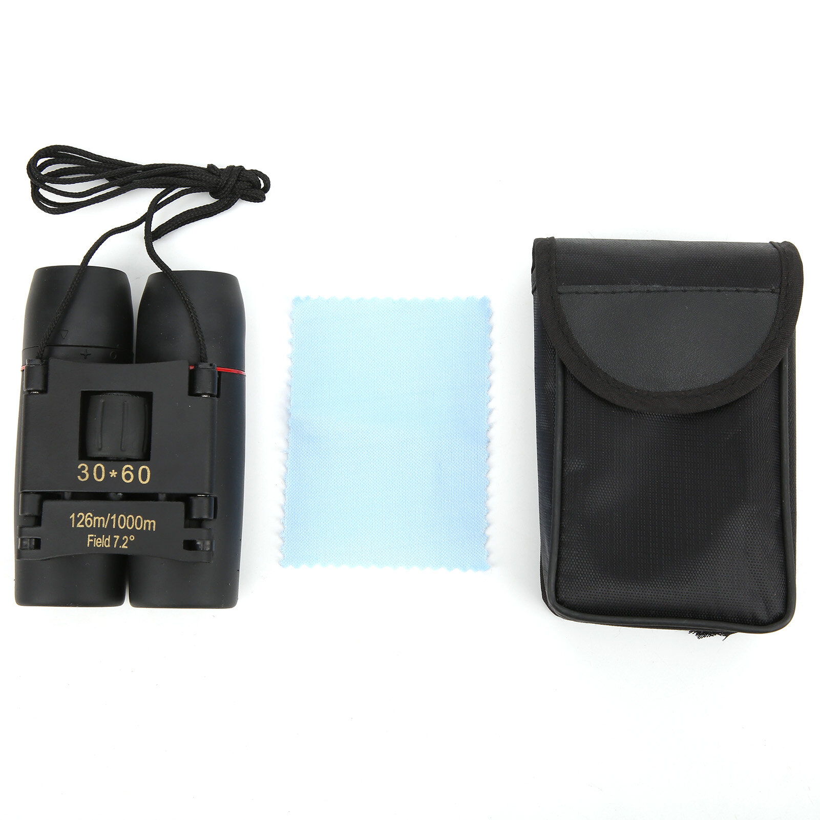 Портативный мини -30x60 Zoom Складывание биноклема телескоп 126 м/1000 м бинокль для взрослых детей