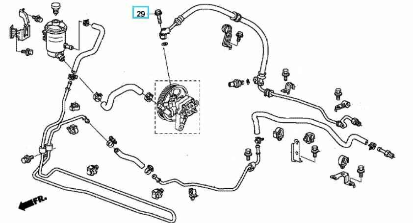 Болт с фланцем 6х25; Артикул Honda/Acura: 958010602508 (Оригинал)