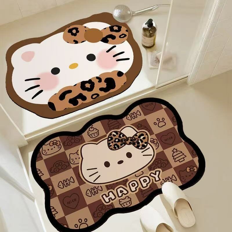 Ковер для ванной комнаты Hello Kitty, ковер для спальни, 45x70 см, две упаковки, стиль 5