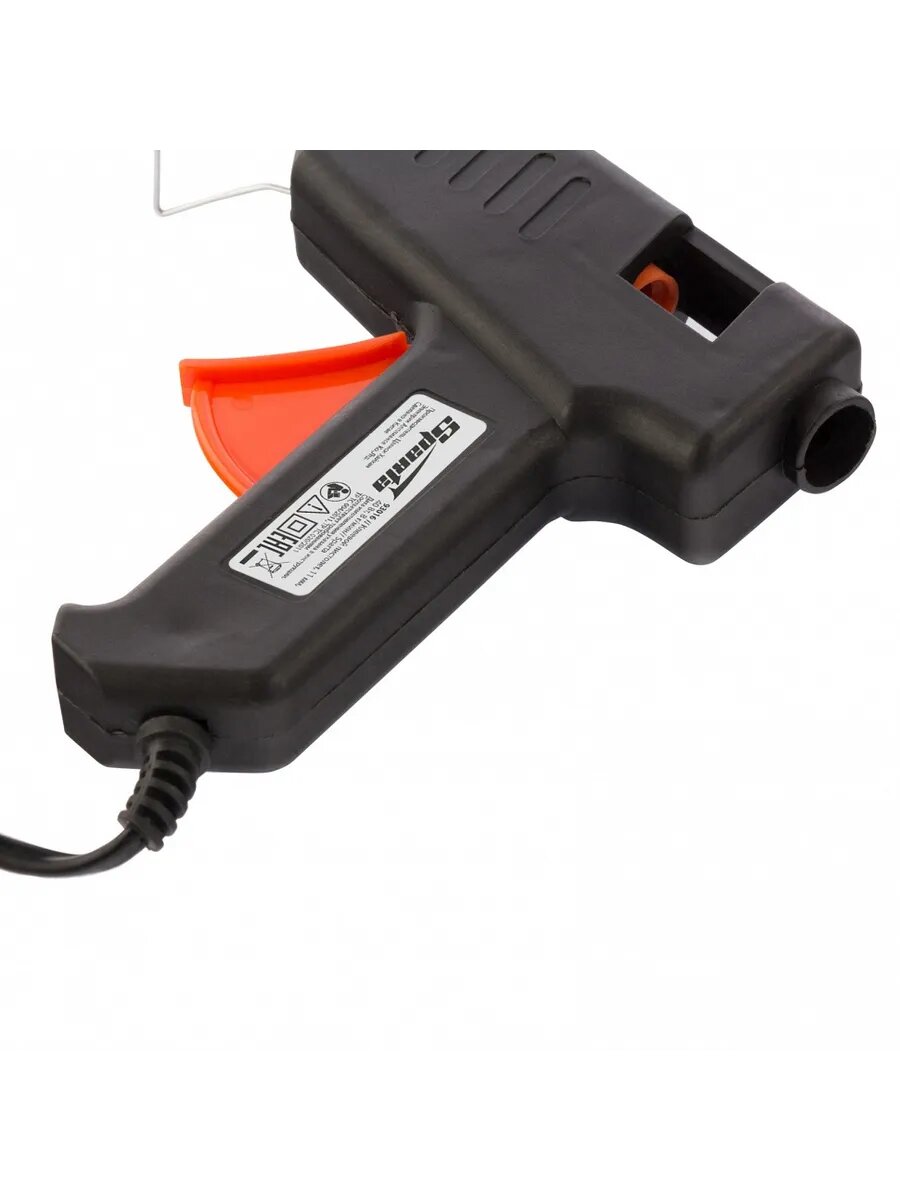 Клеевой пистолет, 11 мм, 40 Вт, 8 г/мин, SPARTA, 93016