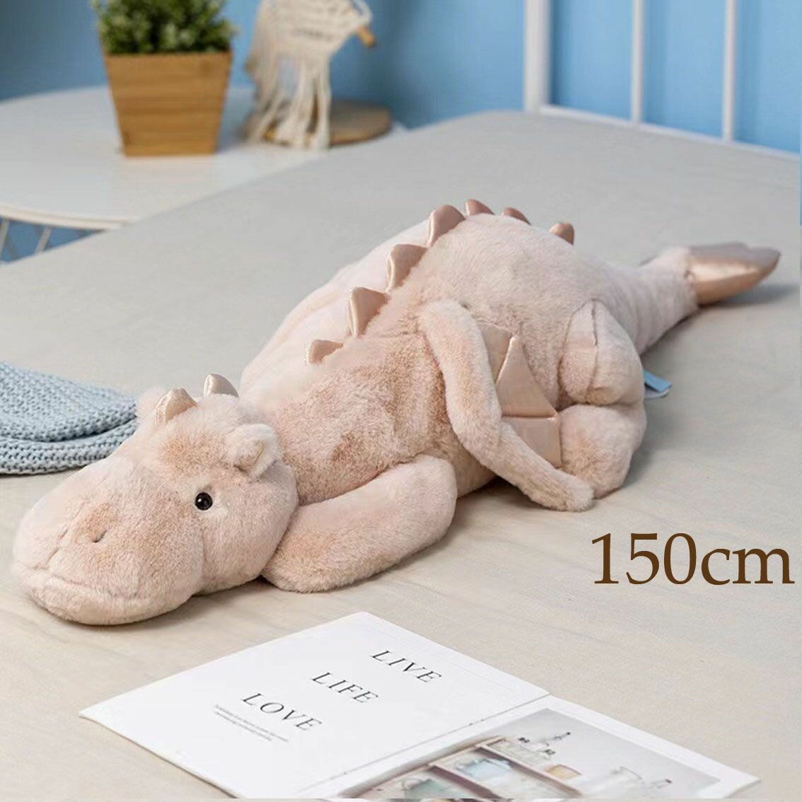 Плюшевая дракончик малышу в подарок на Новый год мягкая игрушка, 150cm