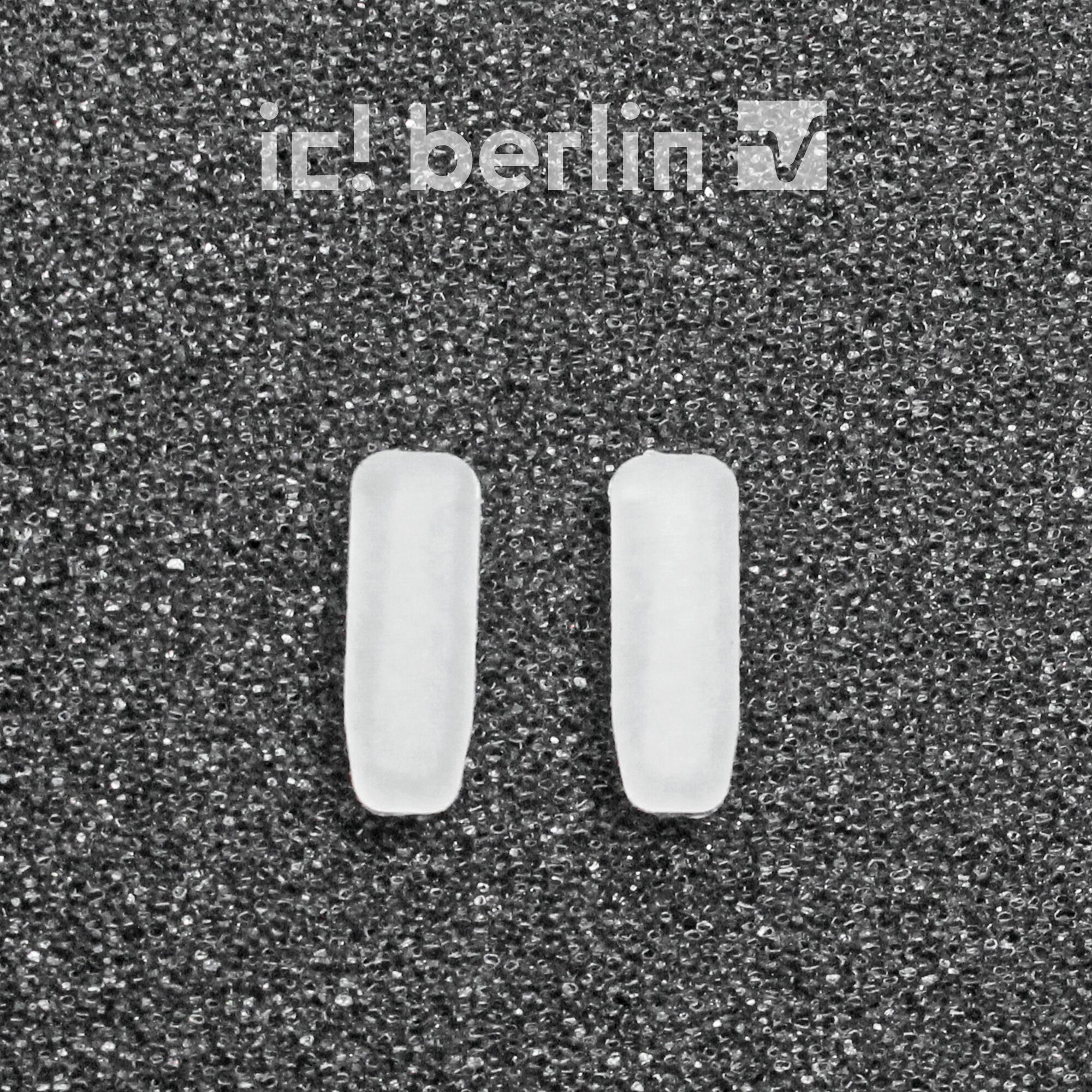 Носовые упоры Ic! berlin 15х5 мм белые, 2 пары