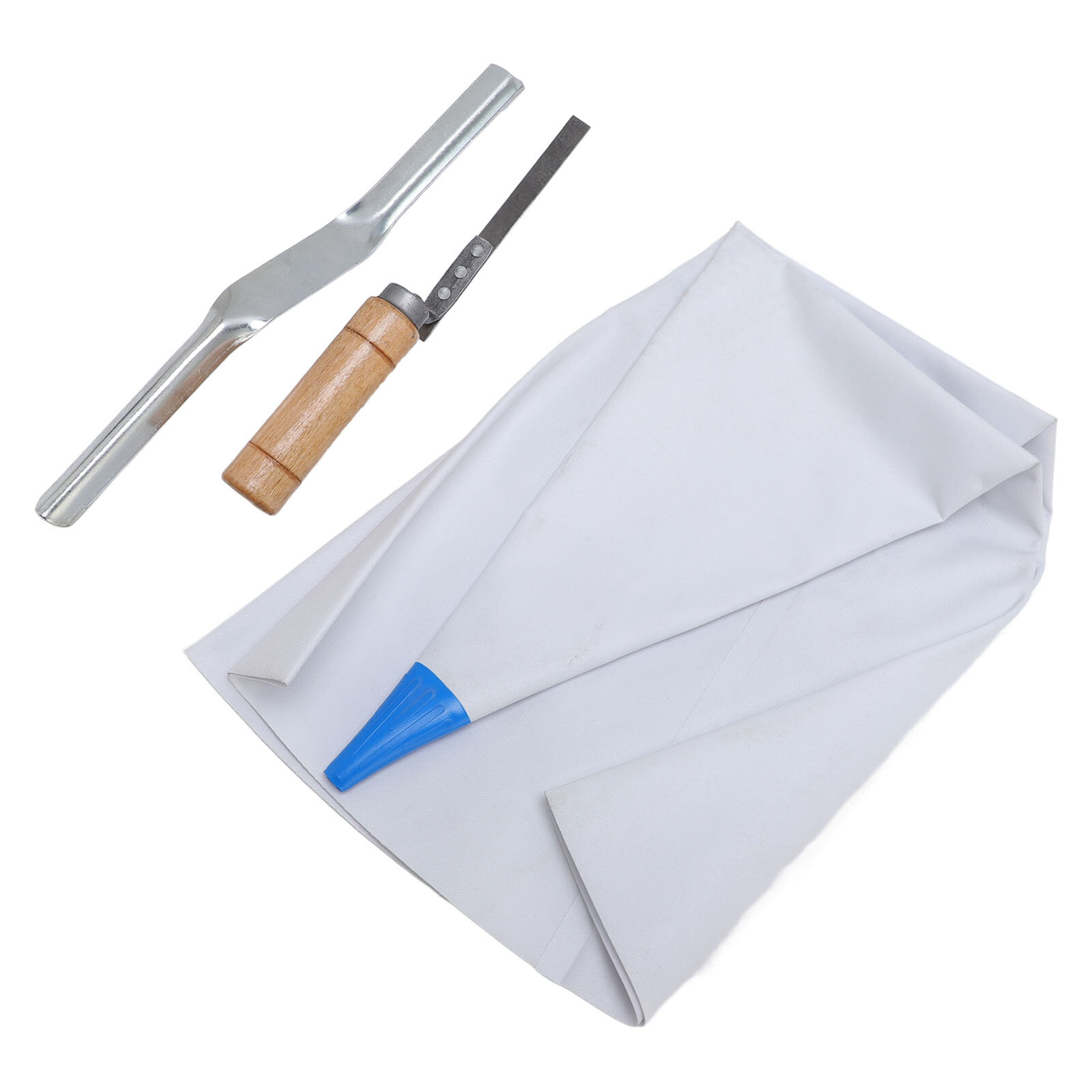 Tile Grout Masonry Mortar Bag с Brick Jointer и Tuck Pointer, многоразовый, легко очищаемый, для цемента, ПВХ+нержавеющая сталь+дерево, 3 штуки Grouting Bags, 1 штука Tuck Pointer, 1 штука Brick Jointer, вес approx. 410.00g / 14.46oz