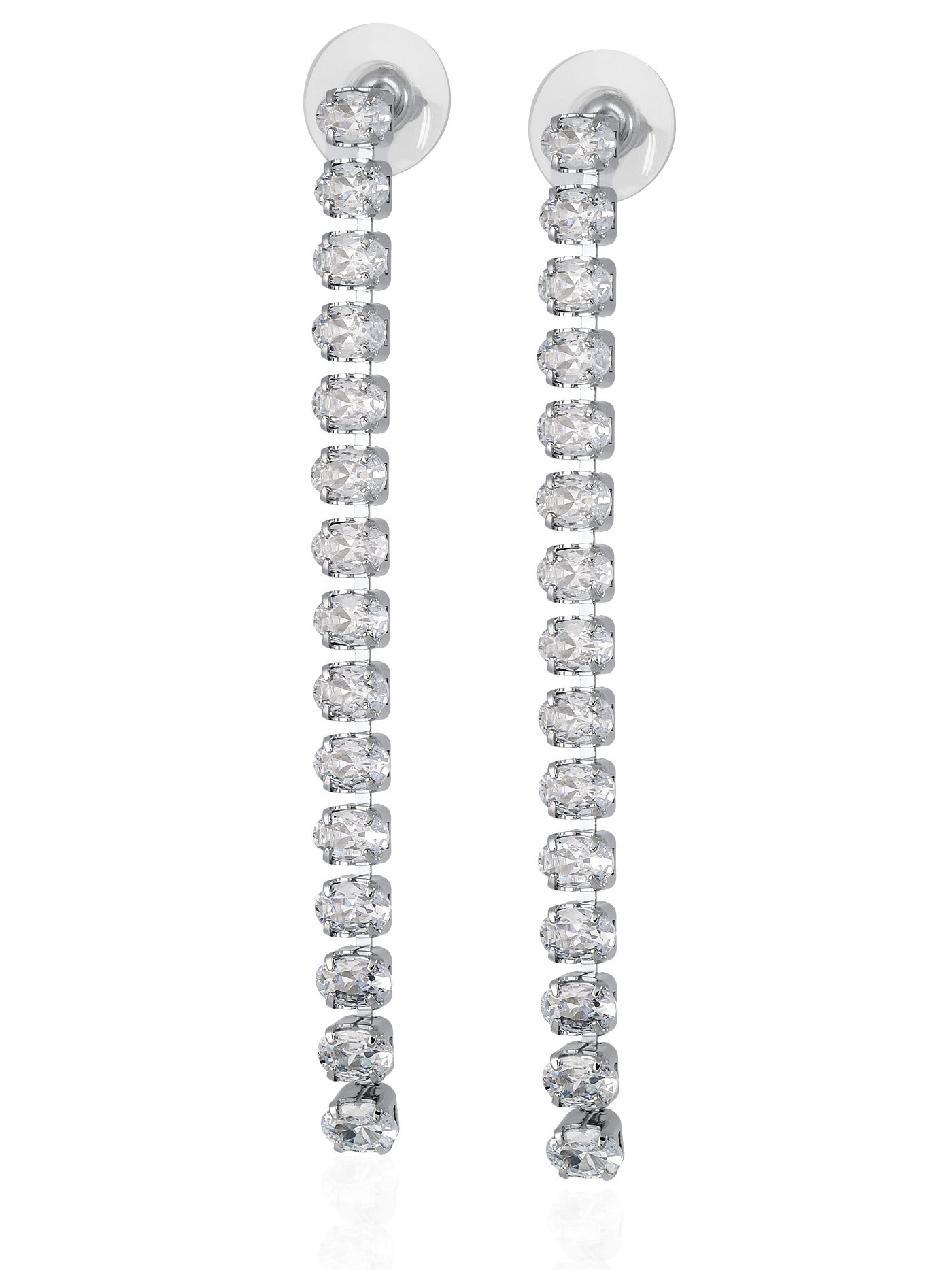 Серьги с подвесками, кристалл