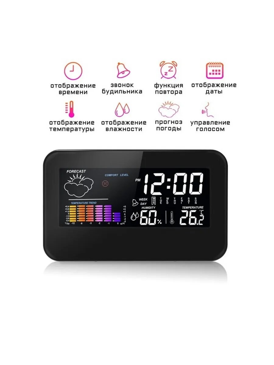 Многофункциональные электронные часы-таймер