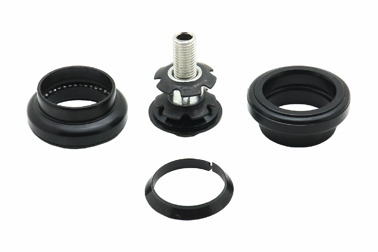 Детали рулевой колонки "Kenli" б/резьб.1-1/8"ВMX(28,6/34/30мм, общ. h23мм ЧЕР)KL-B219(компл)