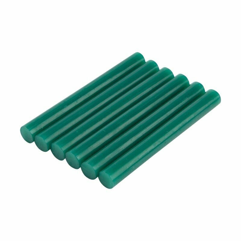 Стержни клеевые 11мм, 100мм, зеленые (6 шт/уп), блистер REXANT