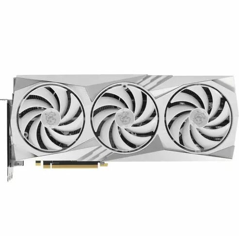 Видеокарта MSI GeForce RTX 4070Ti GAMING X TRIO WHITE (RTX 4070 Ti GAMING X TRIO WHITE 12G) - PCI-E 4.0 x16, 12 ГБ, 192 бит, DisplayPort x3, HDMI x1, GPU 2310 МГц