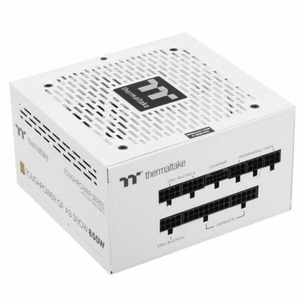 Блок питания Thermaltake Toughpower GF A3 Snow TT Premium Edition 850W (PS-TPD-0850FNFAGE-N) белый - 80+ Gold, ATX 24-пин, 4 pin + 4 pin x2 CPU, 8 SATA, 5 x 6+2 pin PCI-E