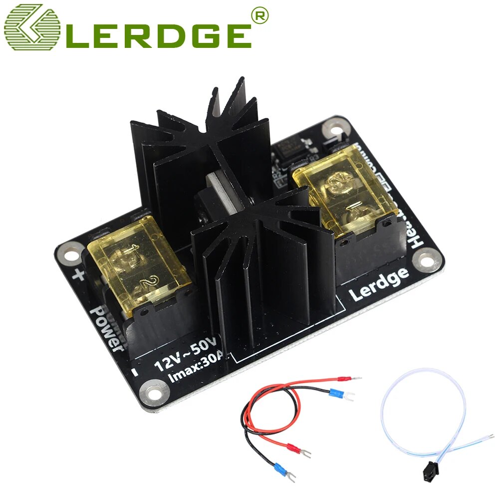 Запчасти для 3D-принтера LERDGE, основной дополнительный модуль расширения питания с подогревом, модуль расширения высокой мощности с кабелем