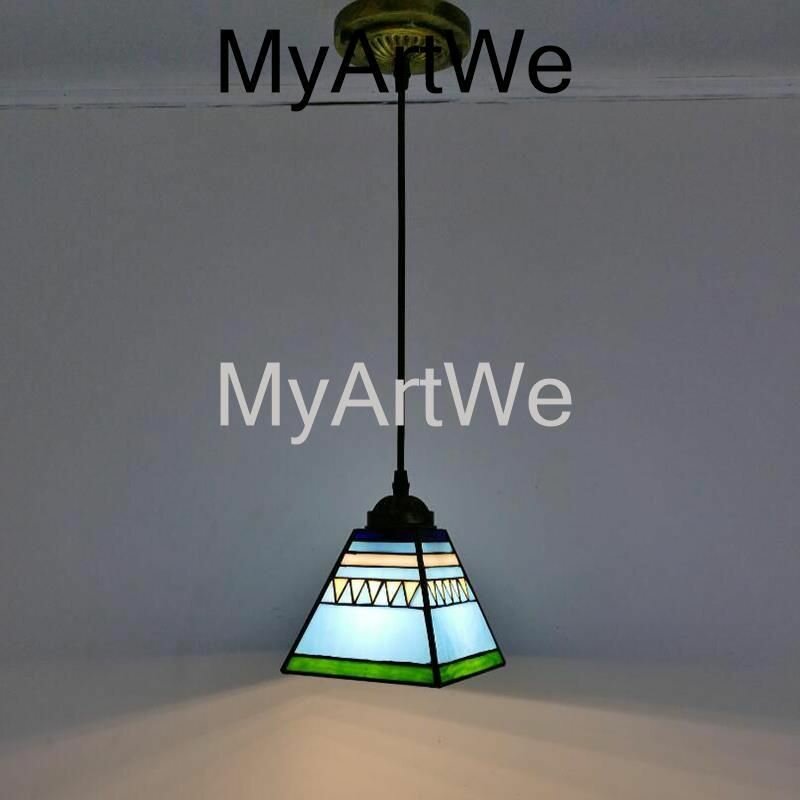 Люстра потолочная MyArtWe M88W Витражи от Тиффани 20 CM