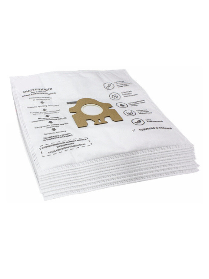 Мешки синтетические 12 шт + 2 микрофильтра для пылесоса MIELE S6250 COMPACT C2