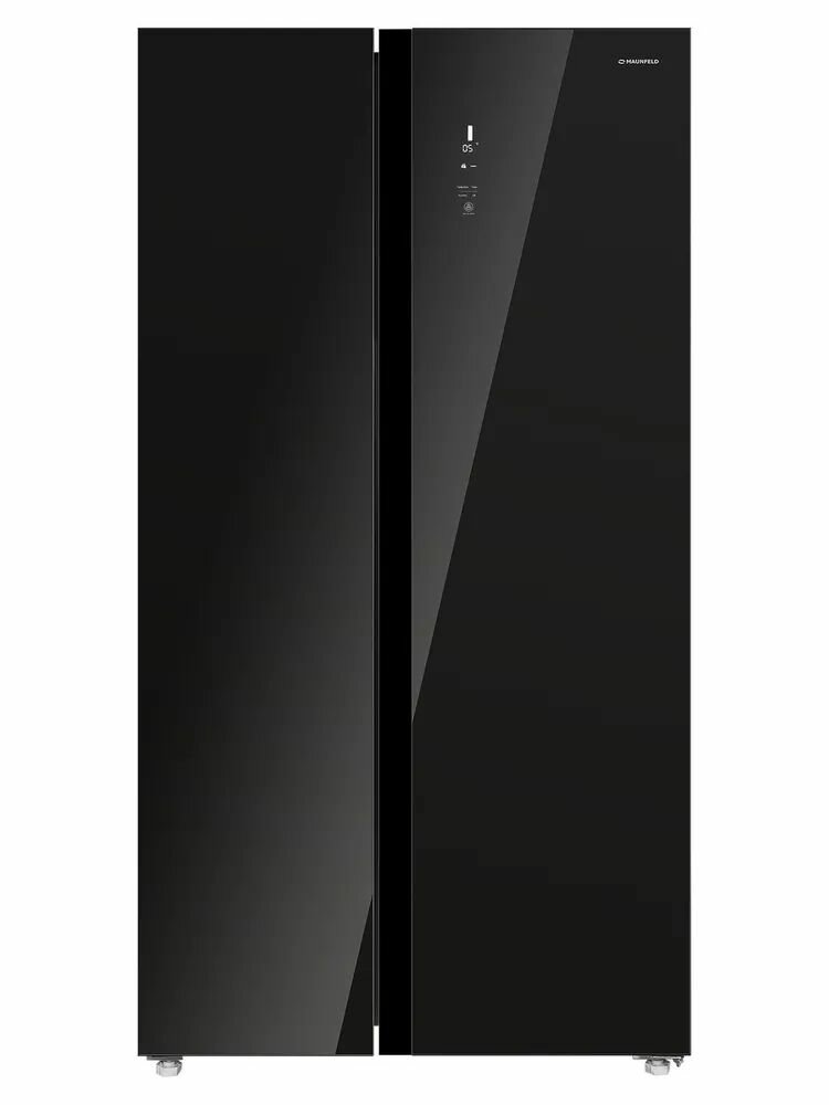 Холодильник Maunfeld MFF177NFB, инверторный, двухкамерный, Side-by-Side, A++, 592л