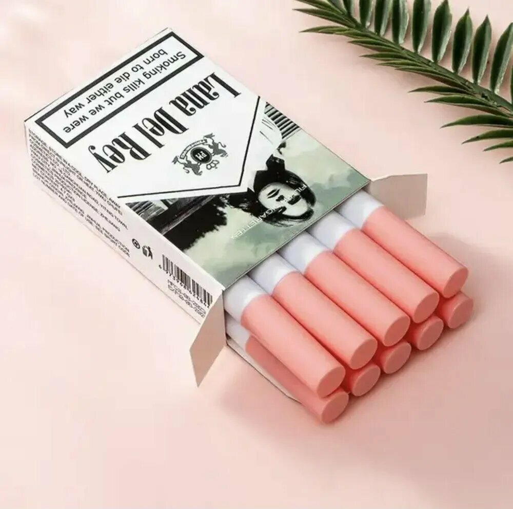 Lana Del Rey Lipstick Cigarette Gloss, 10 цветов, набор блесков для губ, стойкая губная помада