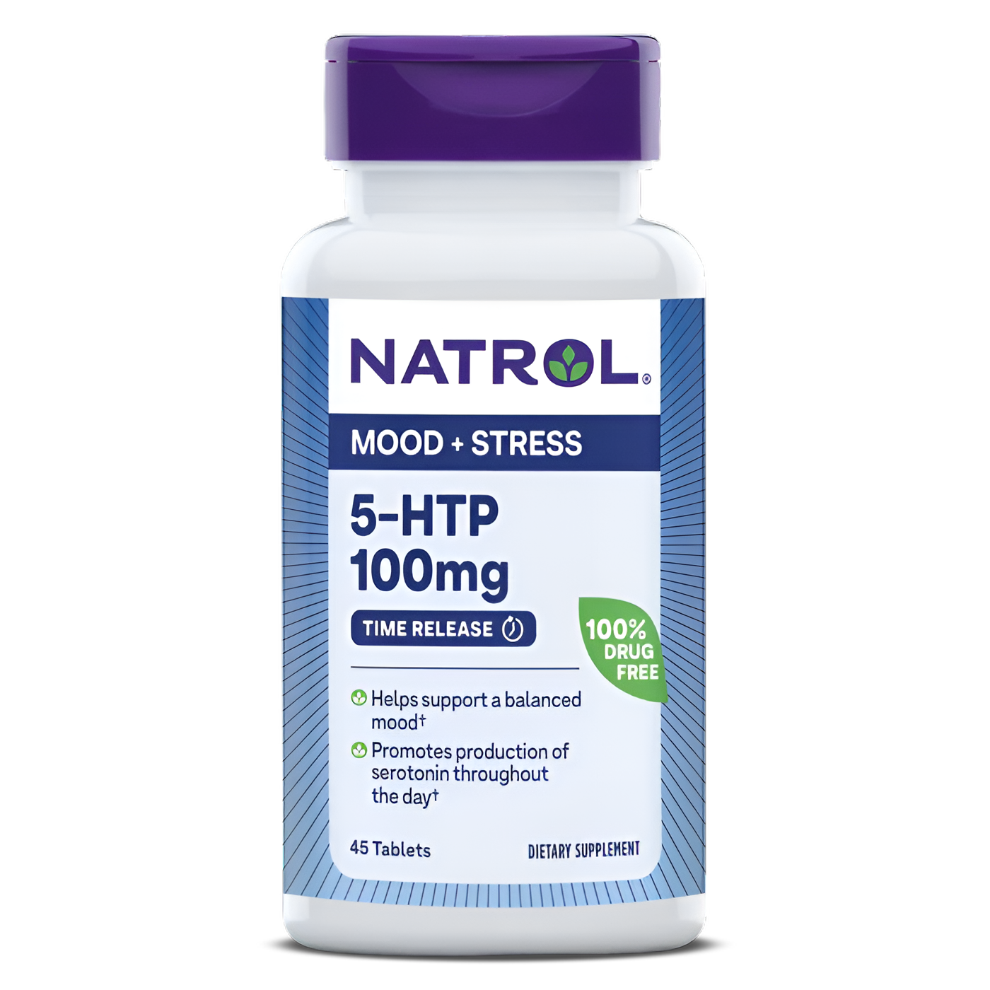 Здоровье мозга и психики Natrol 5-HTP 100 mg Time Release (45 капсул)