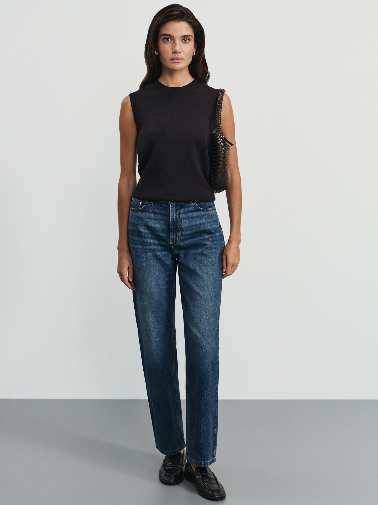 Джинсы прямые 