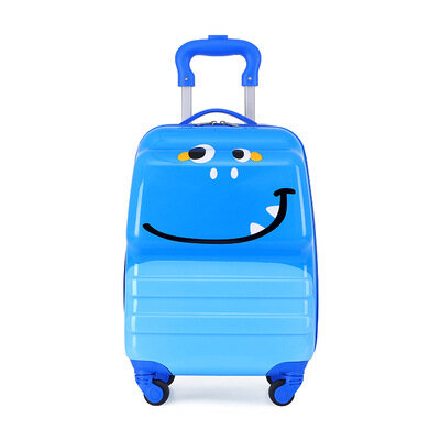18-дюймовый детский чемодан на колесиках, милый мультяшный детский багаж для мальчиков и девочек, 3D трехмерный чемодан, маленький чемодан на колесиках с паролем