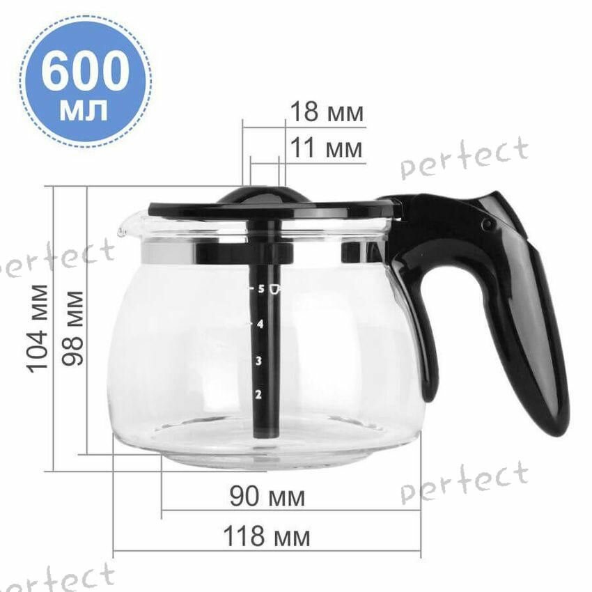 Стеклянная чашка для кофемашин Philips HD7431/32/33/34