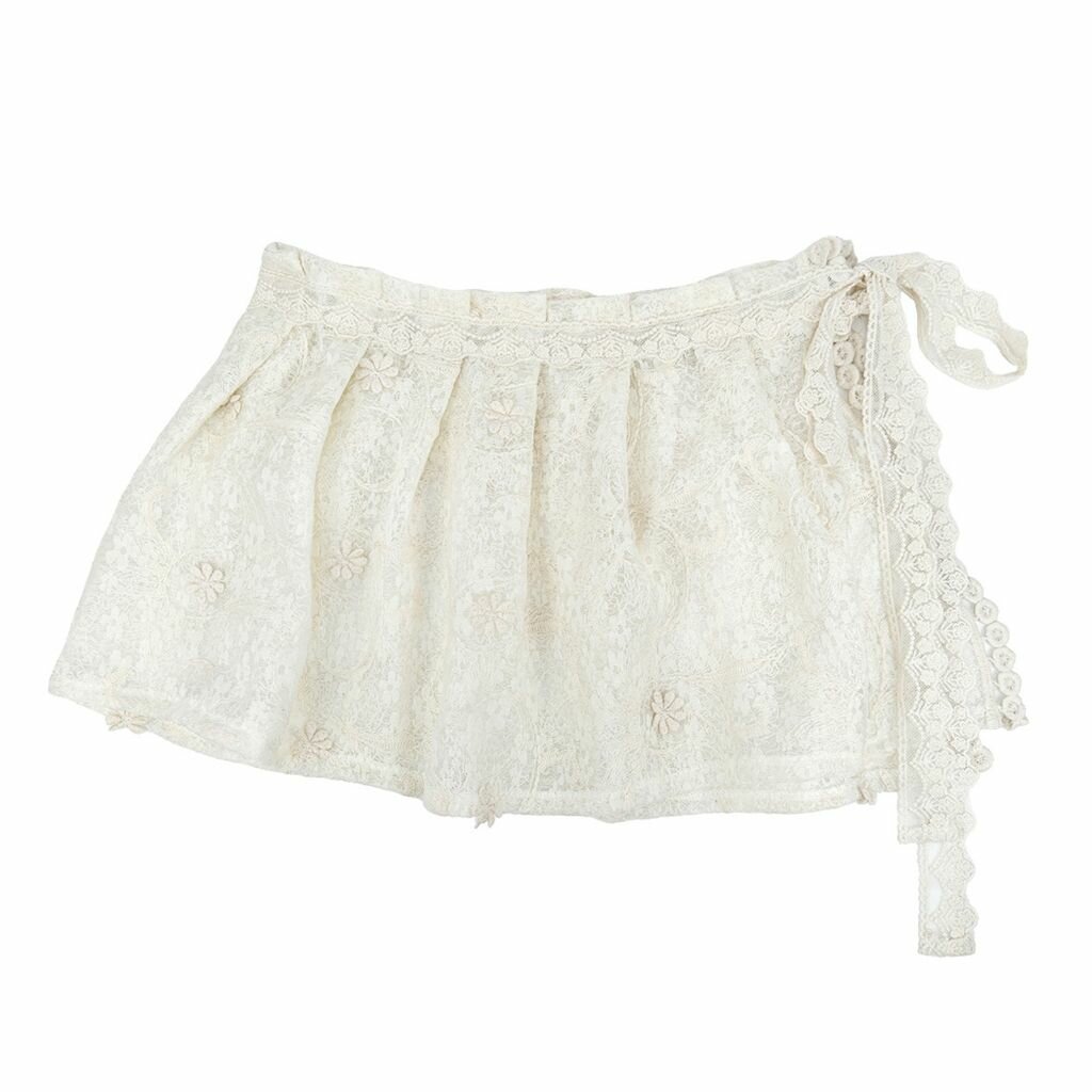 Корсет с кружевом и юбкой