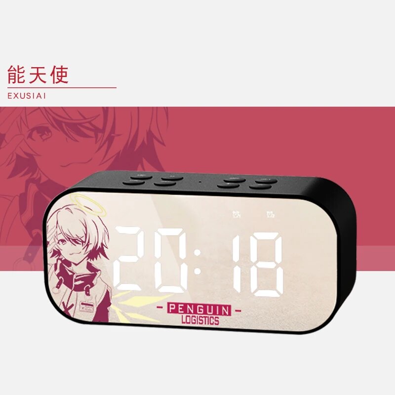 Аниме дорогой в FRANXX 02 Zero Two Cos Bluetooth аудио будильник Многофункциональные Беспроводные часы Bungo бродячие собаки подарки, STYLE3, Gift Package, Унисекс