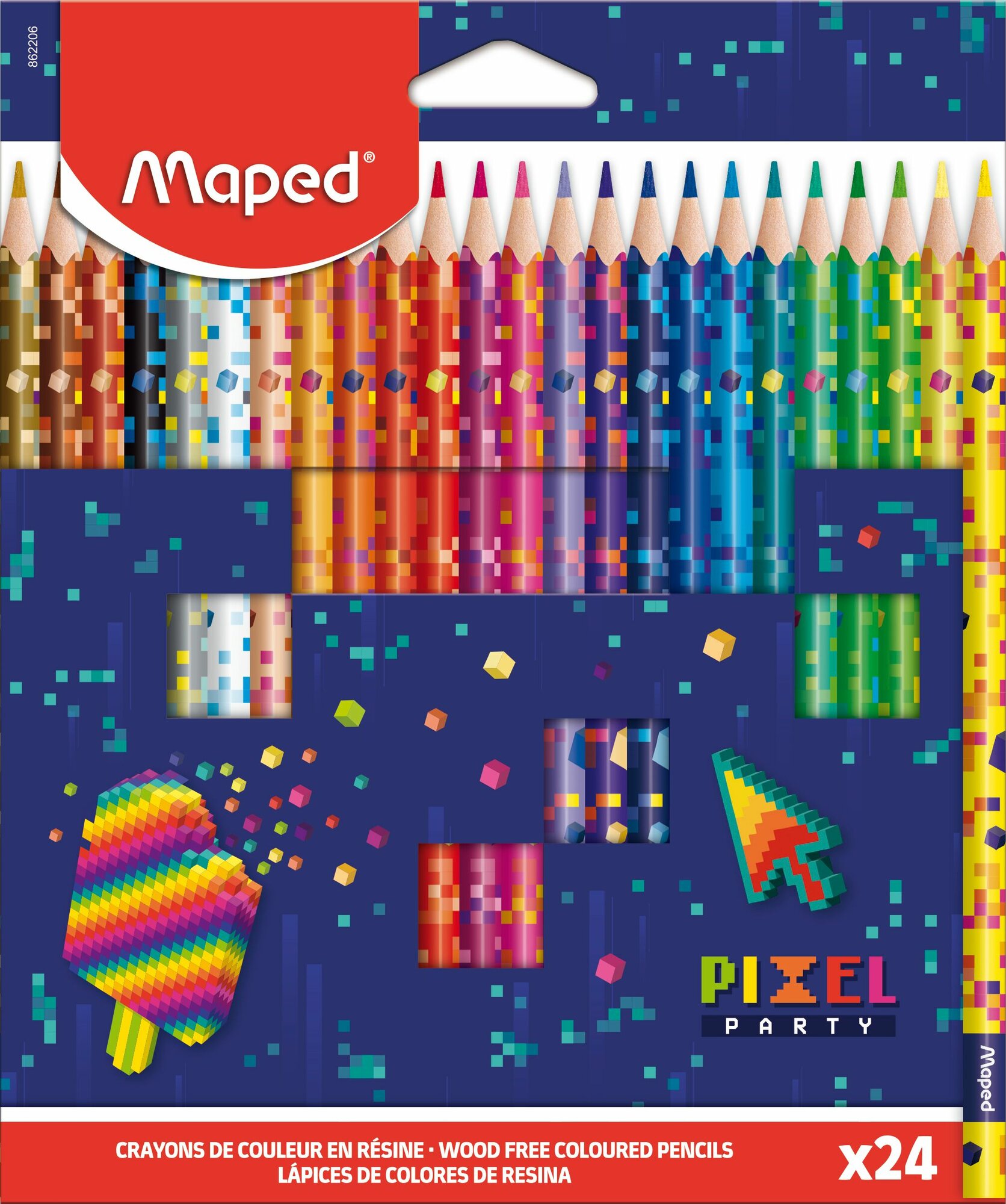 Карандаши цветные MAPED 24 шт.