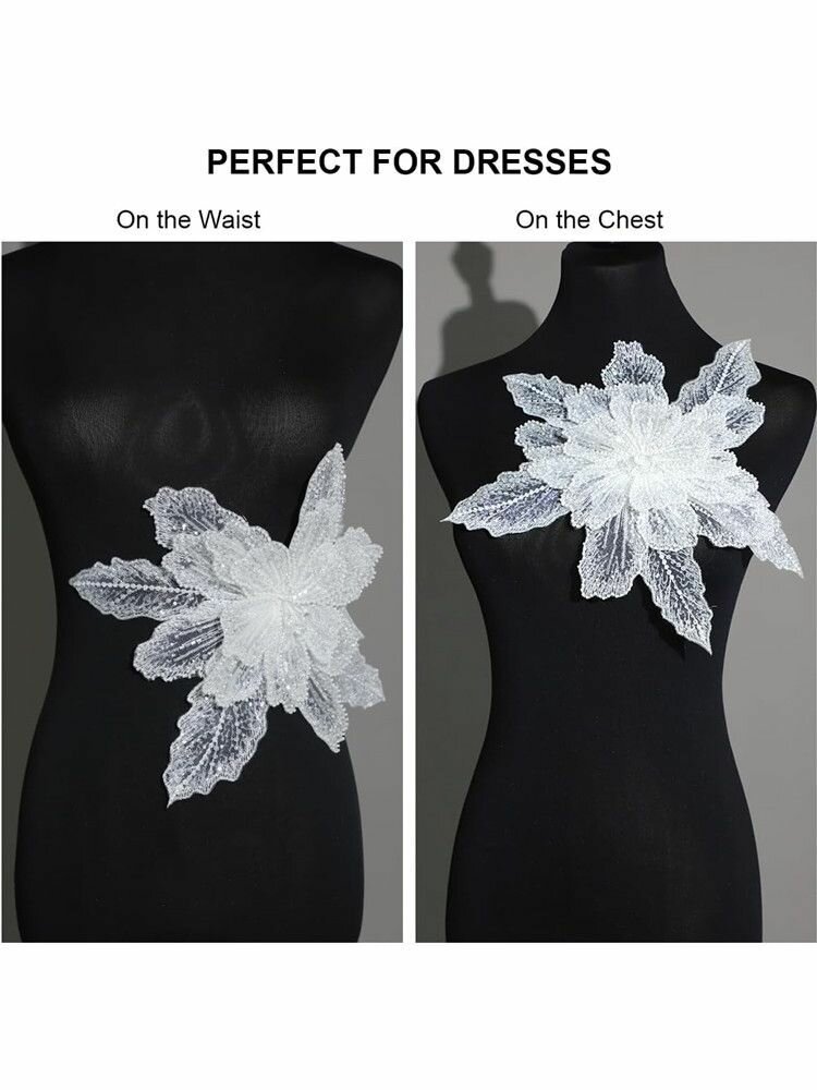 Декор для одежды, кружевные аппликации для платья