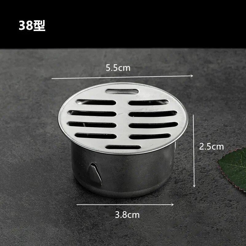 Круглая крышка слива из нержавеющей стали 38mm