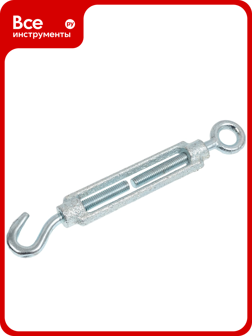 Талреп крюк-кольцо VIPКрепеж оцинкованный М5 3 шт 35602 VIP, для фиксации грузов