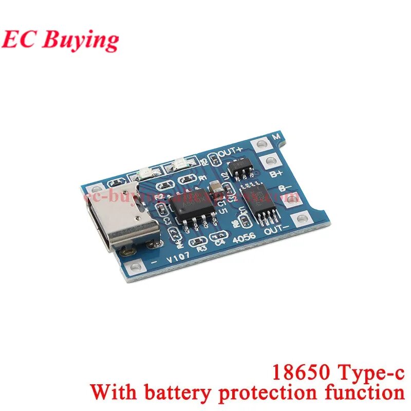 EC Buying TP4056 4056A модуль зарядного устройства для литиевых аккумуляторов 10pcs, 18650 Type-C