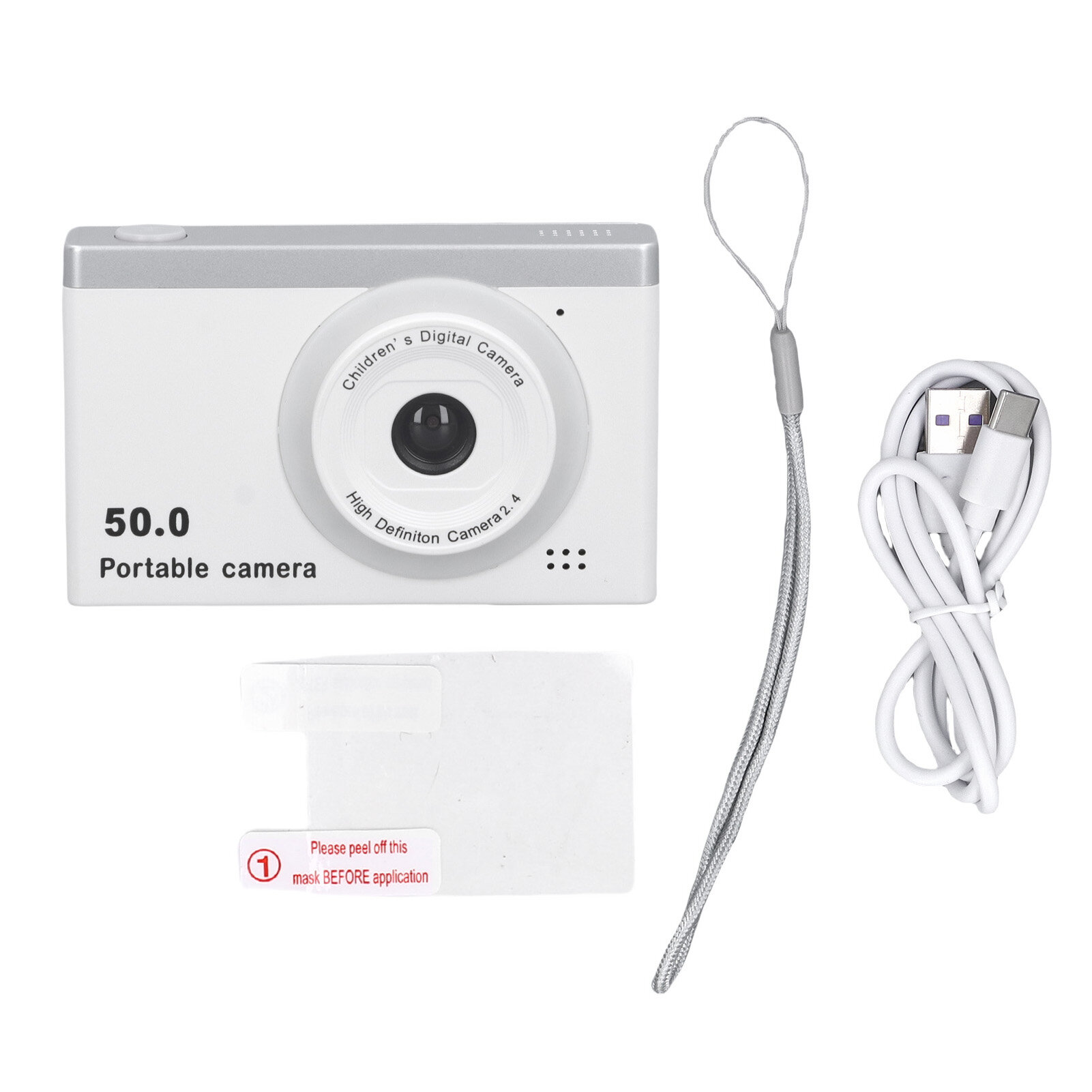 Цифровая камера Auto Focus Compact Маленькая камера с передней задней двойной камерой 8X цифровой Zoom 2,4 -дюймовый экран TFT для путешествий фотографии