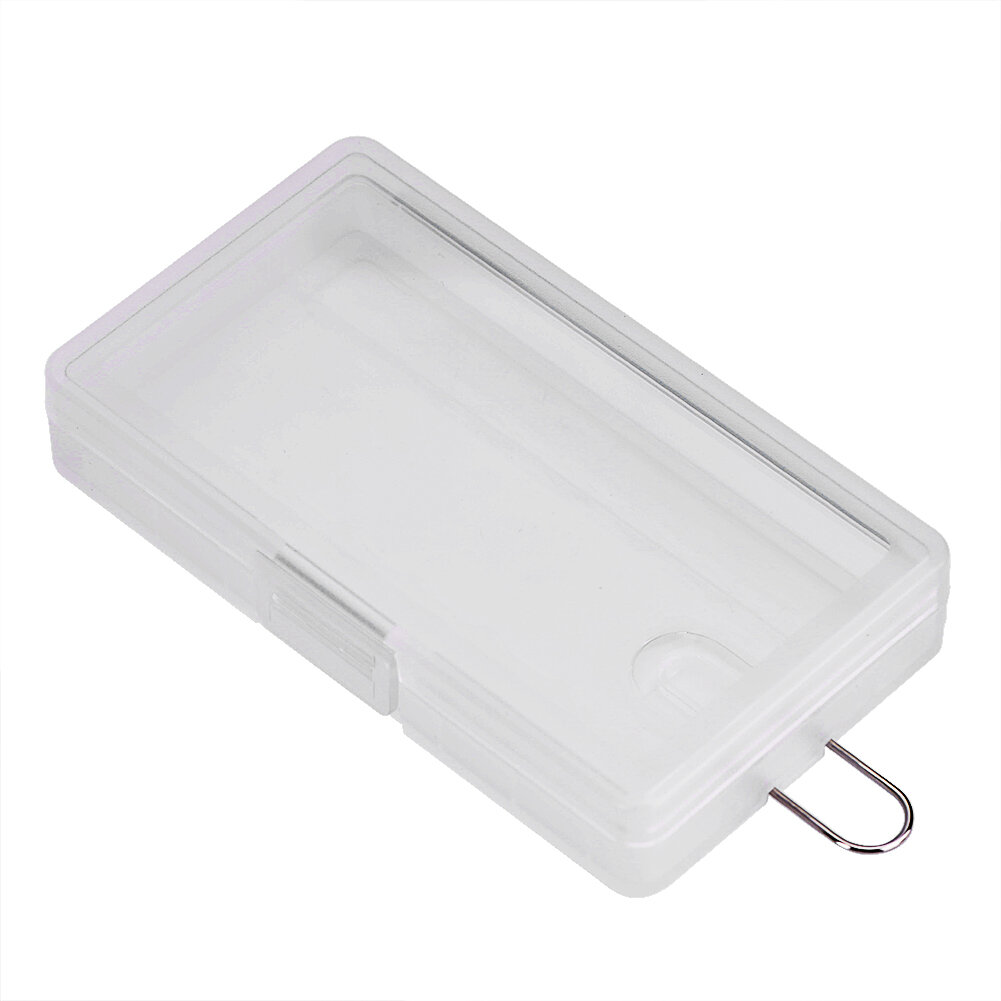 5pcs Portable Hard PP прозрачный ящик для хранения корпусов для 8 x батарей AAA с крючком