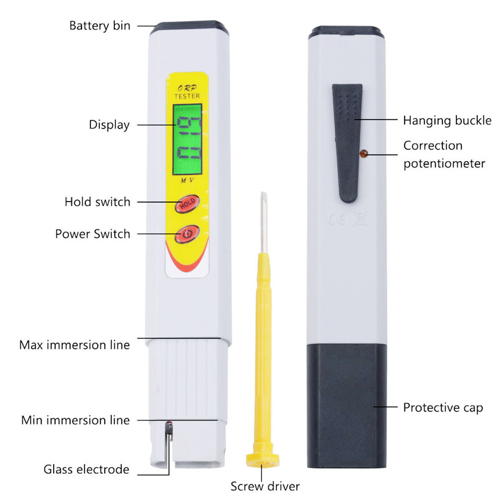 ORP-969 Redox Meter ORP Тестер Портативный цифровой тестер качества воды Ручка