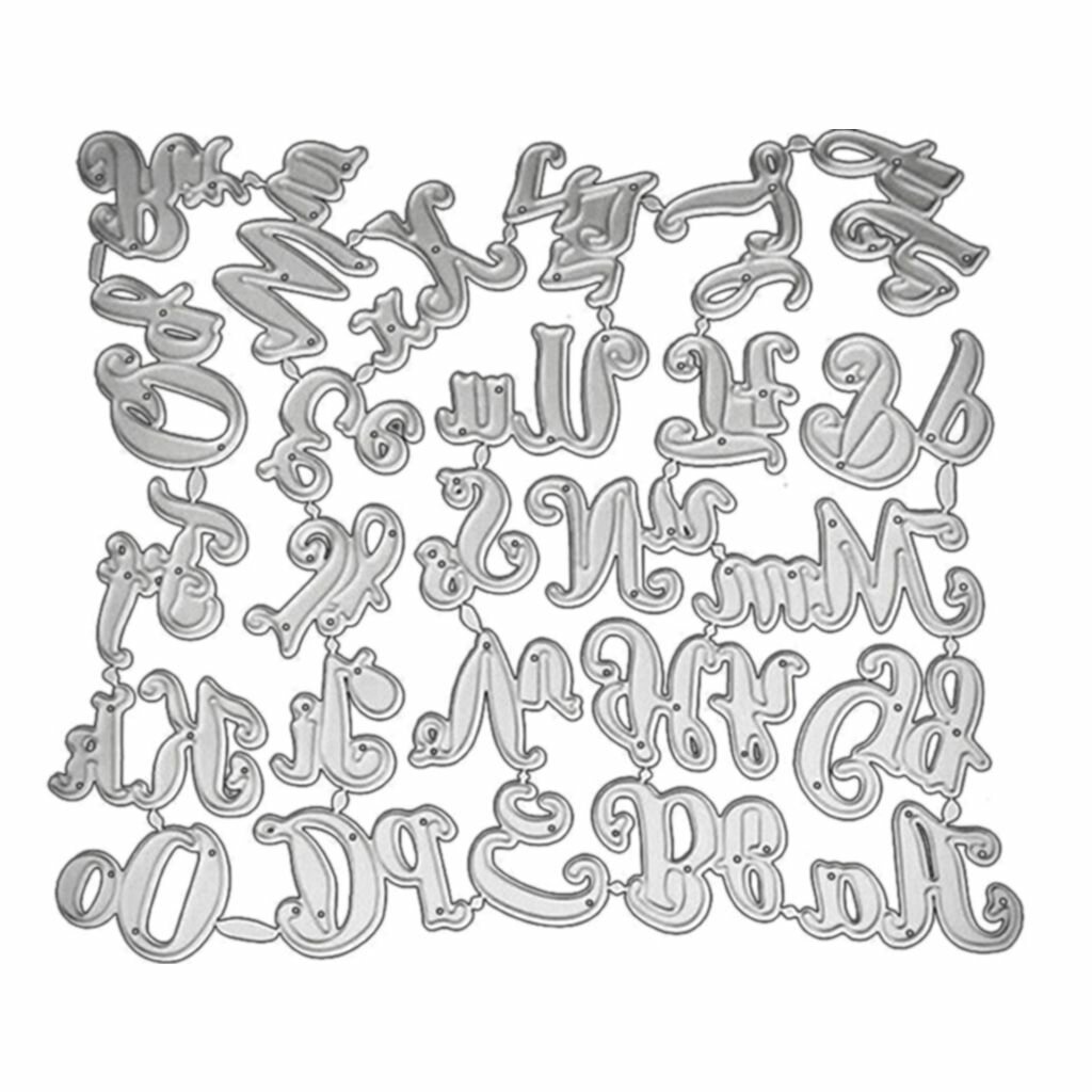 Металлические трафареты для вырезания букв алфавита