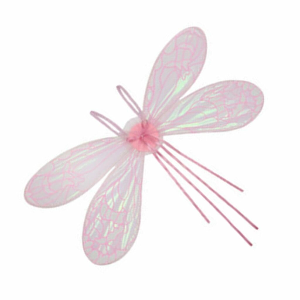 (1шт) Светодиодные светящиеся крылья эльфийской стрекозы (новые)-розовый